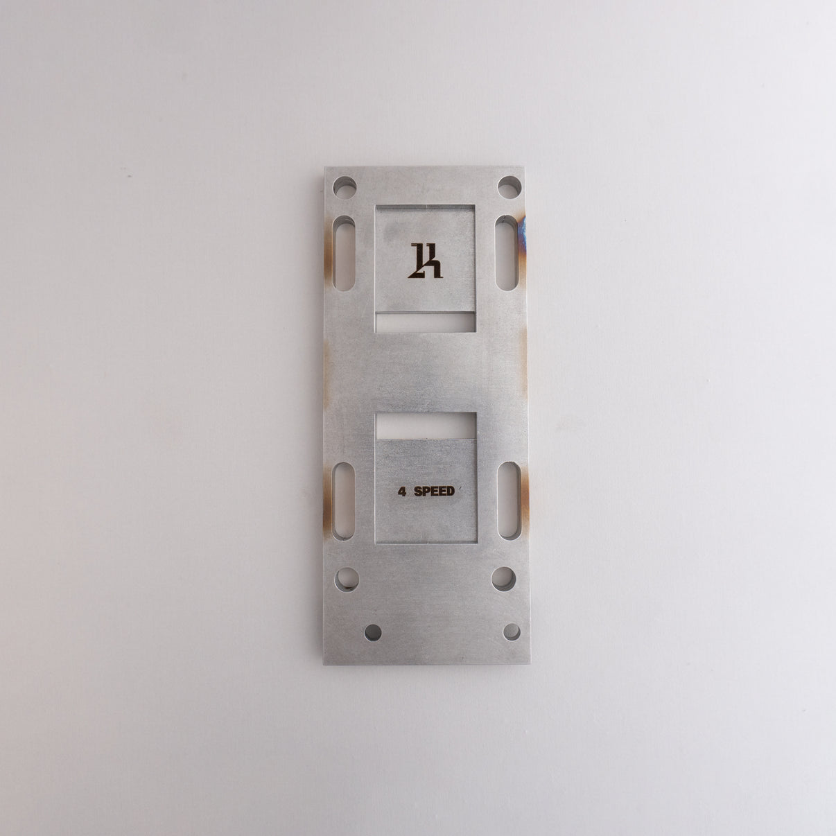 4-Speed Stainless Steel Transmission Plate - Long '36-'64 – Krispy Choppers