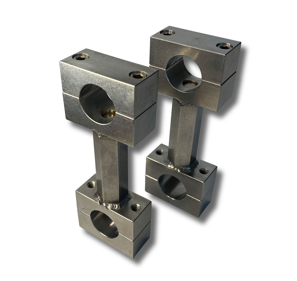 Stainless Steel 4" Hex Dog Bone Risers – Krispy Co.