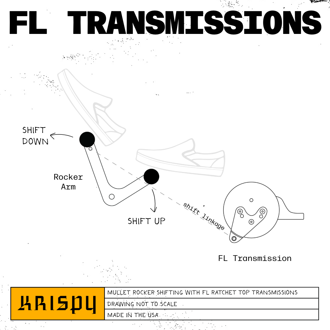 Mid Foot Control - Shifter/Foot Clutch Side – Krispy Choppers